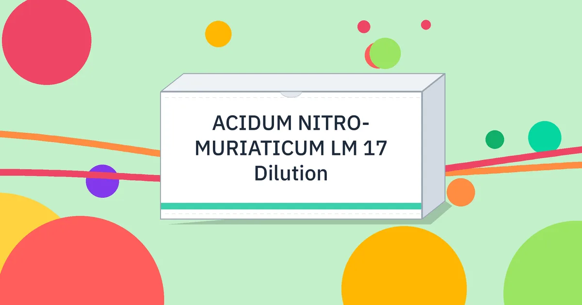 Symbolbild: Packung mit der Aufschrift ACIDUM NITRO-MURIATICUM LM 17 Dilution (PZN 13280225) – Verfügbarkeit und Bezug in Apotheken in Frankfurt am Main