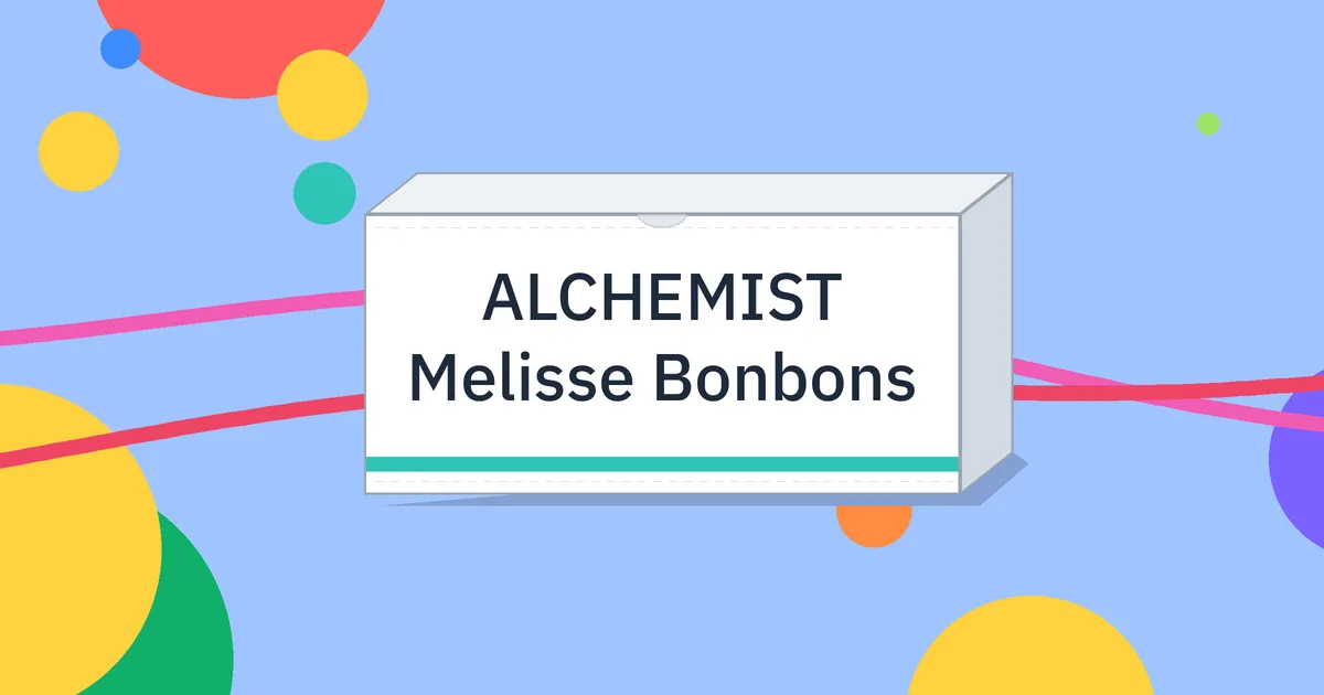 Symbolbild: Packung mit der Aufschrift ALCHEMIST Melisse Bonbons (PZN 17153044) – Verfügbarkeit und Bezug in Apotheken in Frankfurt am Main