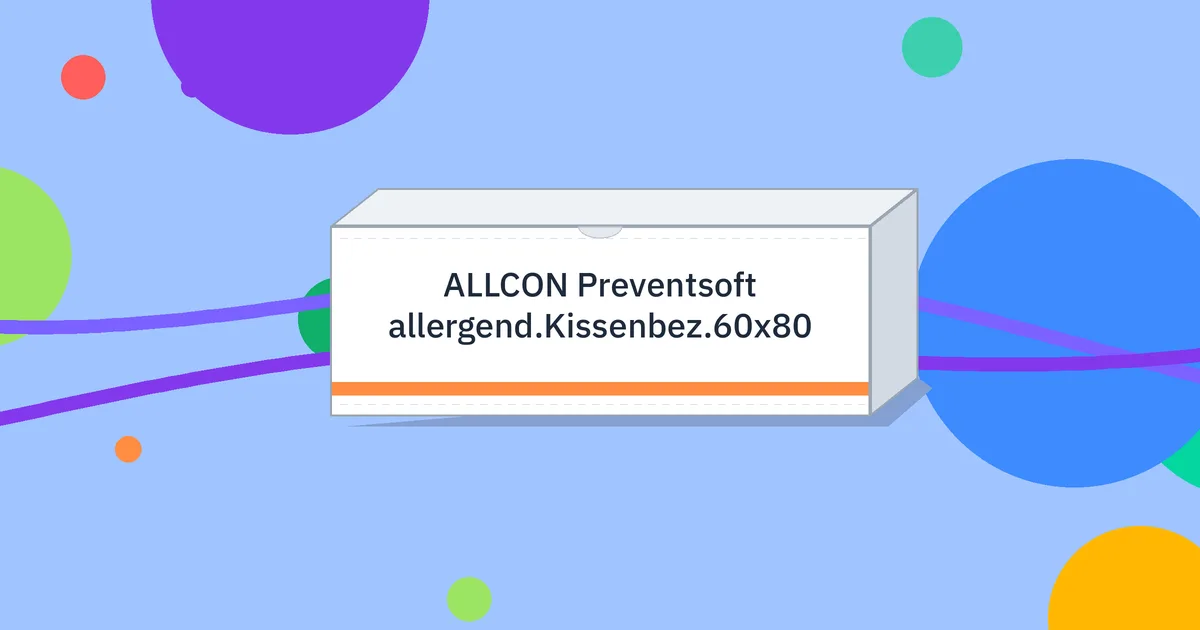 Symbolbild: Packung mit der Aufschrift ALLCON Preventsoft allergend.Kissenbez.60x80 (PZN 13475609) – Verfügbarkeit und Bezug in Apotheken in Frankfurt am Main
