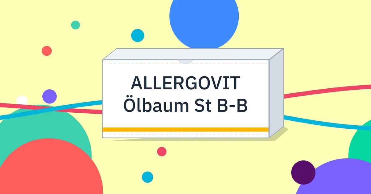 Symbolbild: Packung mit der Aufschrift ALLERGOVIT Ölbaum St B-B (PZN 15741624) – Verfügbarkeit und Bezug in Apotheken in Frankfurt am Main