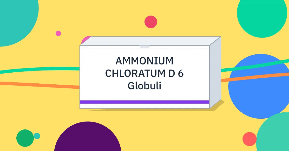 Symbolbild: Packung mit der Aufschrift AMMONIUM CHLORATUM D 6 Globuli (PZN 07158595) – Verfügbarkeit und Bezug in Apotheken in Frankfurt am Main