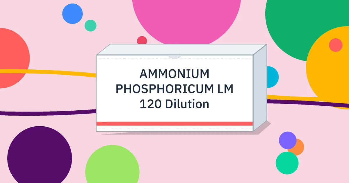 Symbolbild: Packung mit der Aufschrift AMMONIUM PHOSPHORICUM LM 120 Dilution (PZN 13322573) – Verfügbarkeit und Bezug in Apotheken in Frankfurt am Main
