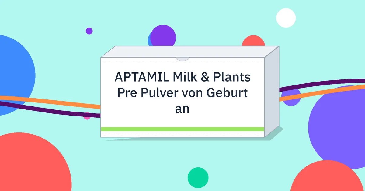 Symbolbild: Packung mit der Aufschrift APTAMIL Milk & Plants Pre Pulver von Geburt an (PZN 18067499) – Verfügbarkeit und Bezug in Apotheken in Frankfurt am Main