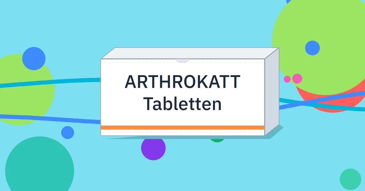 Symbolbild: Packung mit der Aufschrift ARTHROKATT Tabletten (PZN 01987327) – Verfügbarkeit und Bezug in Apotheken in Frankfurt am Main