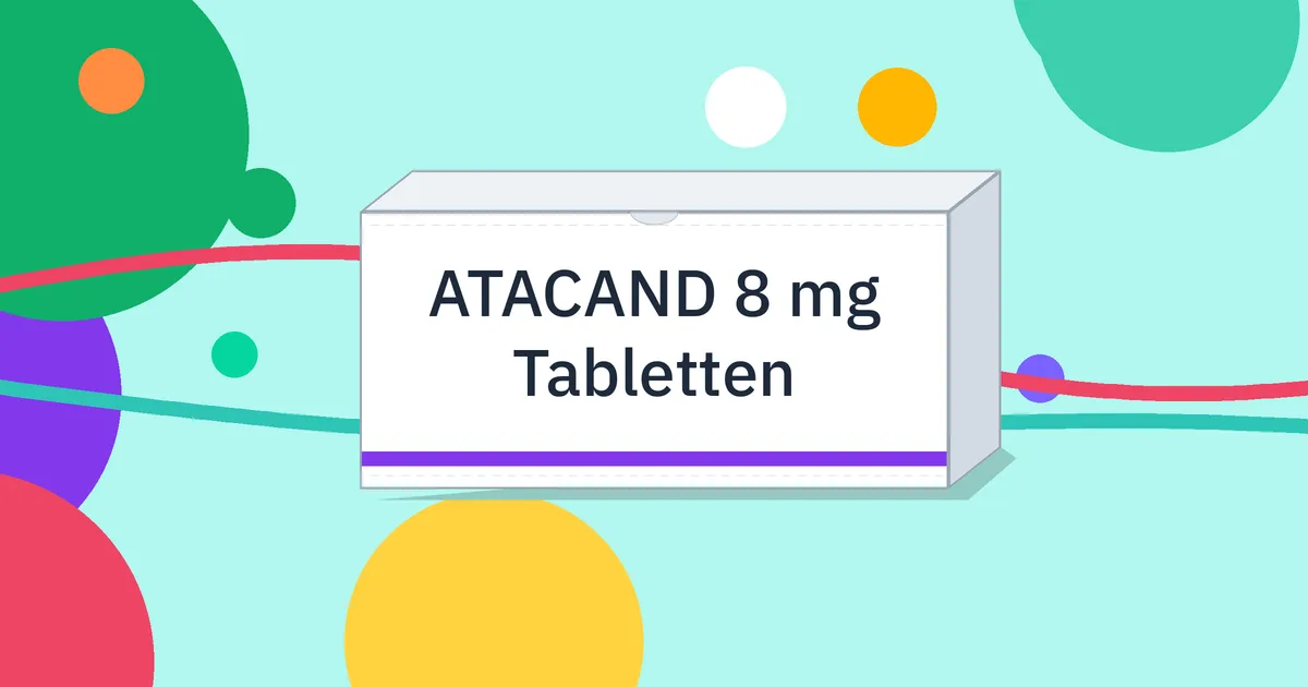 Symbolbild: Packung mit der Aufschrift ATACAND 8 mg Tabletten (PZN 18364518) – Verfügbarkeit und Bezug in Apotheken in Frankfurt am Main