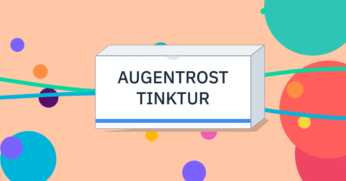 Symbolbild: Packung mit der Aufschrift AUGENTROST TINKTUR (PZN 18880094) – Verfügbarkeit und Bezug in Apotheken in Frankfurt am Main