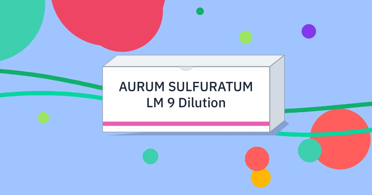 Symbolbild: Packung mit der Aufschrift AURUM SULFURATUM LM 9 Dilution (PZN 12786253) – Verfügbarkeit und Bezug in Apotheken in Frankfurt am Main
