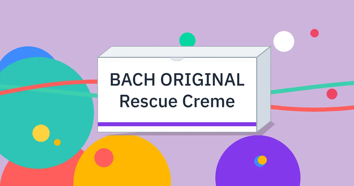 Symbolbild: Packung mit der Aufschrift BACH ORIGINAL Rescue Creme (PZN 09768062) – Verfügbarkeit und Bezug in Apotheken in Frankfurt am Main