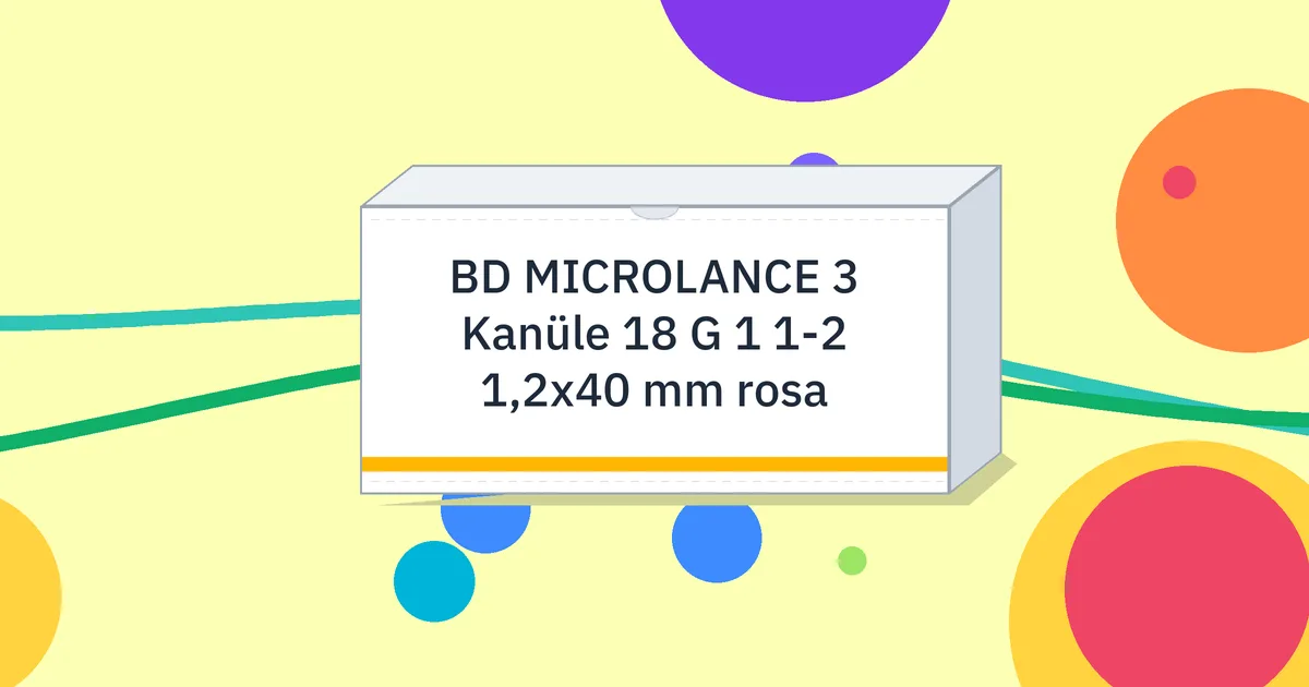 Symbolbild: Packung mit der Aufschrift BD MICROLANCE 3 Kanüle 18 G 1 1-2 1,2x40 mm rosa (PZN 18469074) – Verfügbarkeit und Bezug in Apotheken in Frankfurt am Main