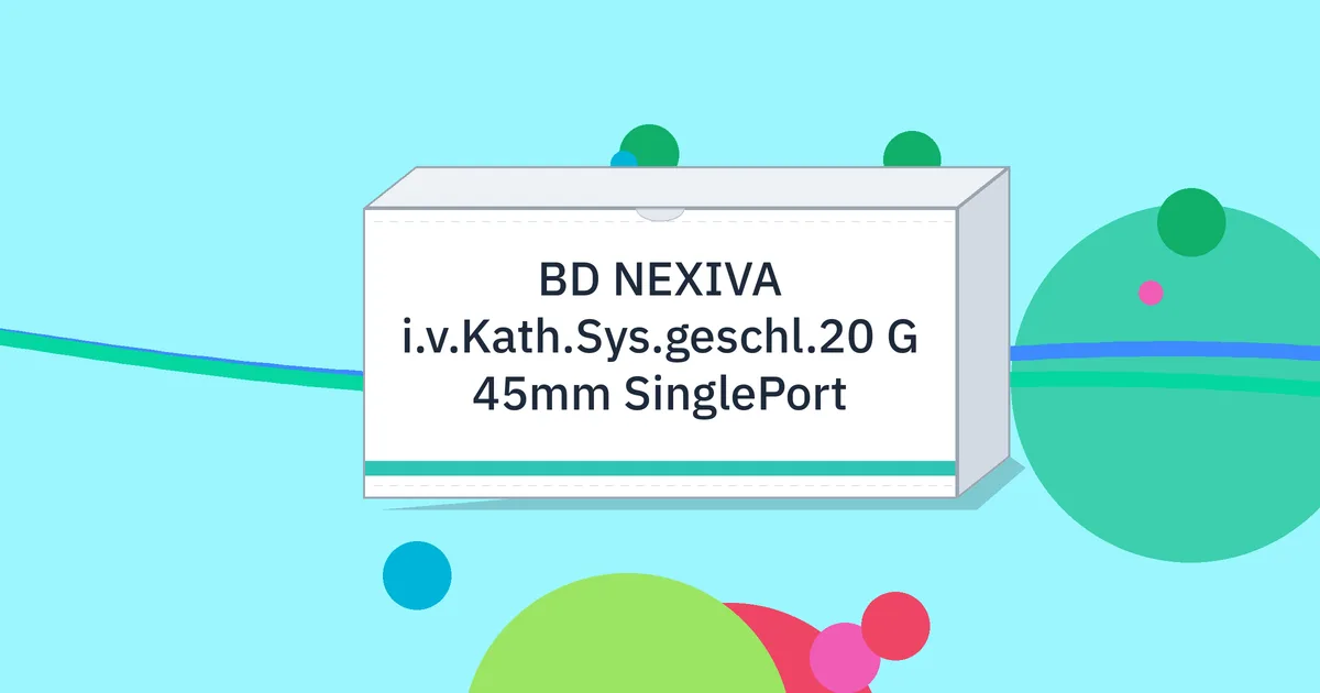 Symbolbild: Packung mit der Aufschrift BD NEXIVA i.v.Kath.Sys.geschl.20 G 45mm SinglePort (PZN 17830177) – Verfügbarkeit und Bezug in Apotheken in Frankfurt am Main
