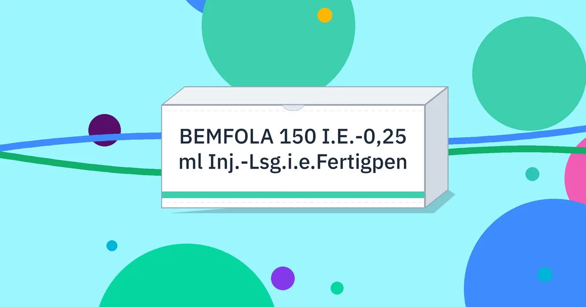 Symbolbild: Packung mit der Aufschrift BEMFOLA 150 I.E.-0,25 ml Inj.-Lsg.i.e.Fertigpen (PZN 13153099) – Verfügbarkeit und Bezug in Apotheken in Frankfurt am Main