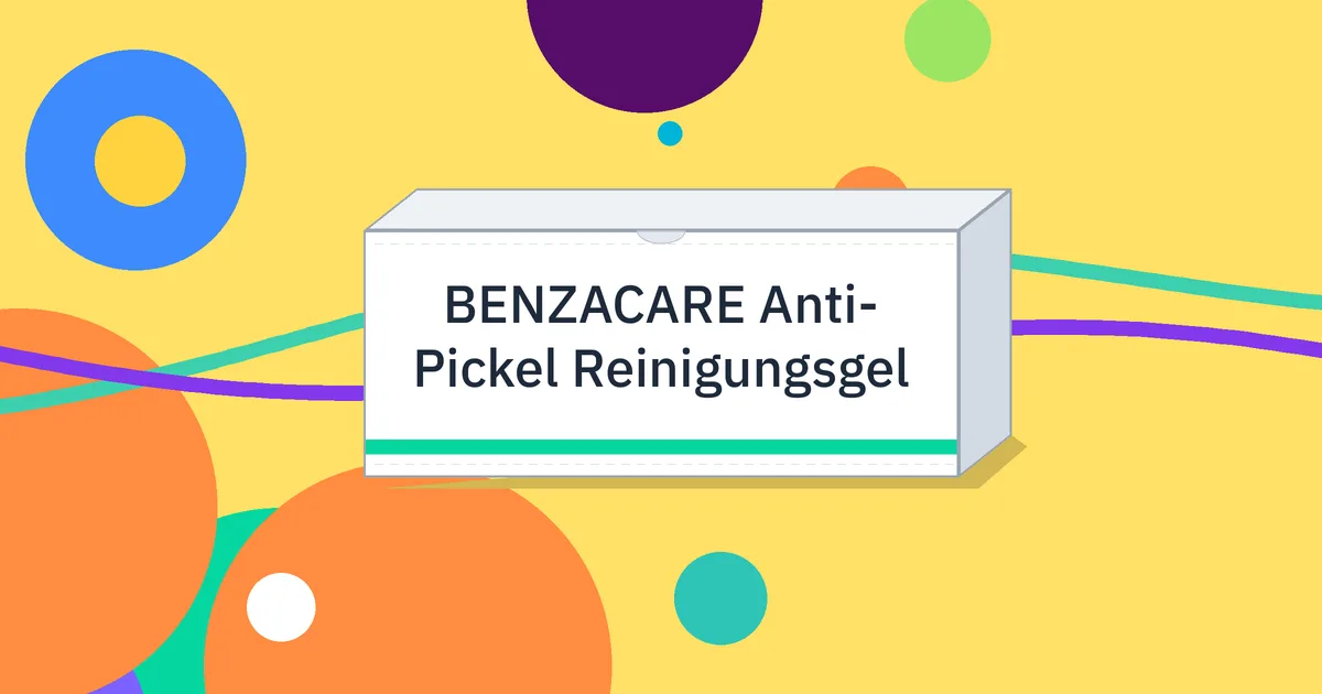 Symbolbild: Packung mit der Aufschrift BENZACARE Anti-Pickel Reinigungsgel (PZN 18186790) – Verfügbarkeit und Bezug in Apotheken in Frankfurt am Main