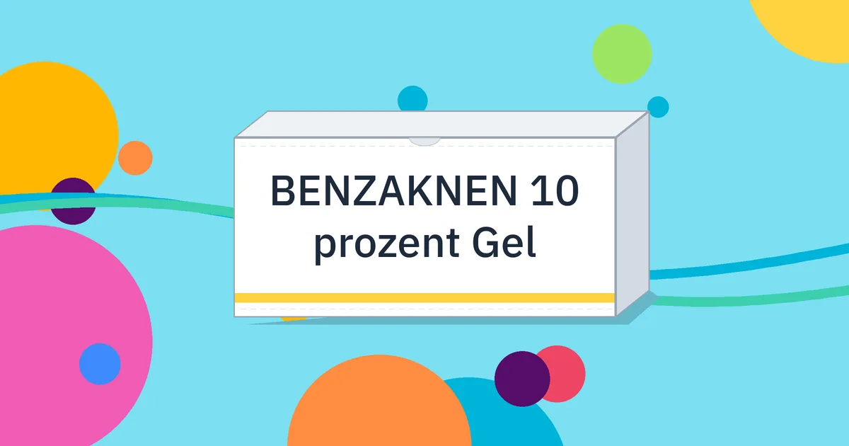 Symbolbild: Packung mit der Aufschrift BENZAKNEN 10 prozent Gel (PZN 15250613) – Verfügbarkeit und Bezug in Apotheken in Frankfurt am Main