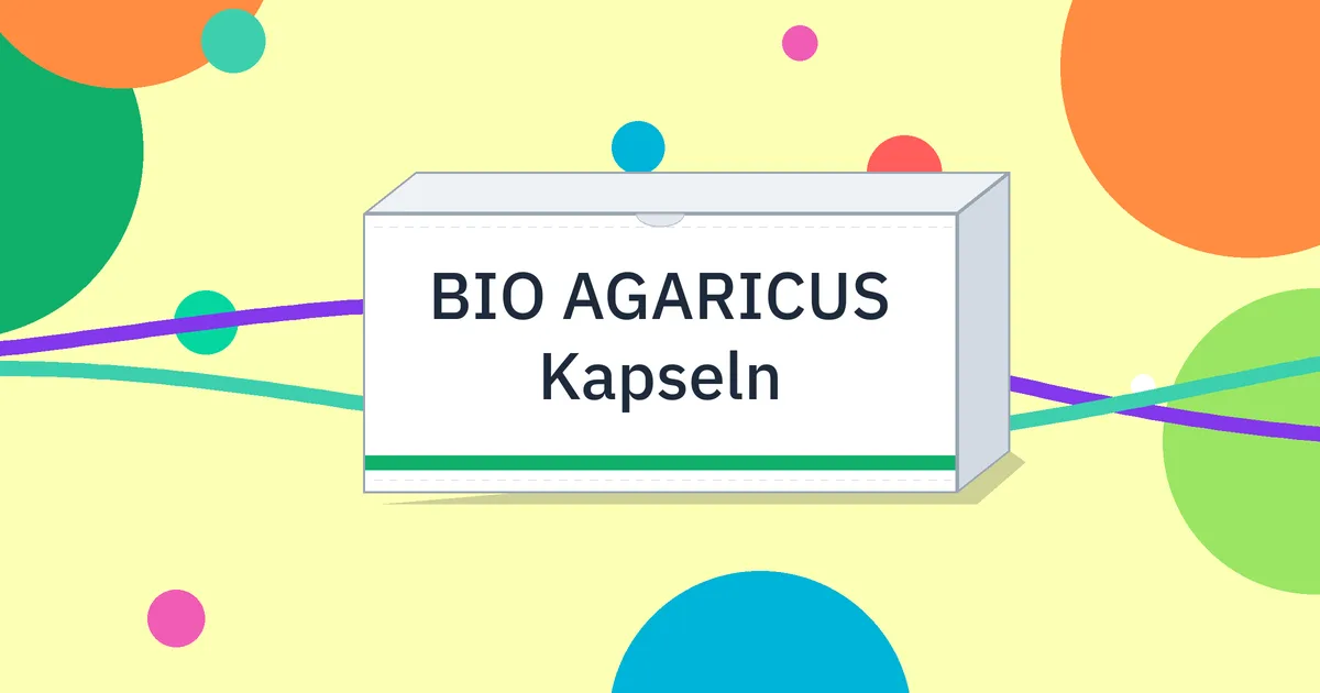 Symbolbild: Packung mit der Aufschrift BIO AGARICUS Kapseln (PZN 10789750) – Verfügbarkeit und Bezug in Apotheken in Frankfurt am Main