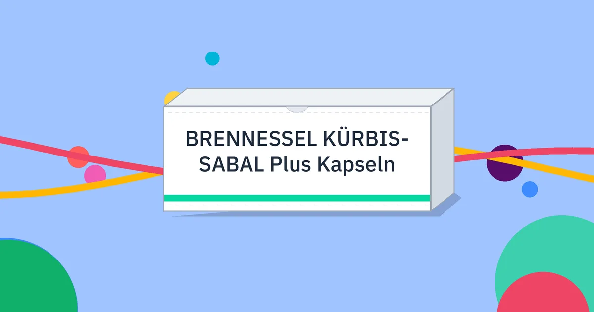 Symbolbild: Packung mit der Aufschrift BRENNESSEL KÜRBIS-SABAL Plus Kapseln (PZN 10038630) – Verfügbarkeit und Bezug in Apotheken in Frankfurt am Main