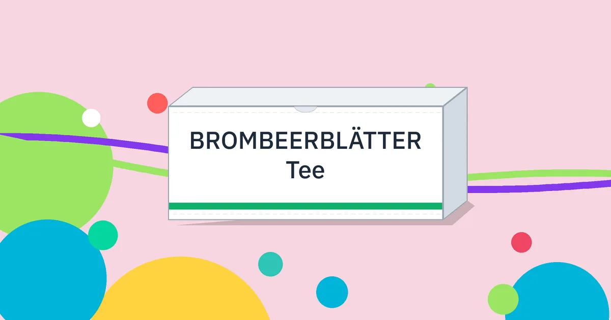 Symbolbild: Packung mit der Aufschrift BROMBEERBLÄTTER Tee (PZN 05488868) – Verfügbarkeit und Bezug in Apotheken in Frankfurt am Main