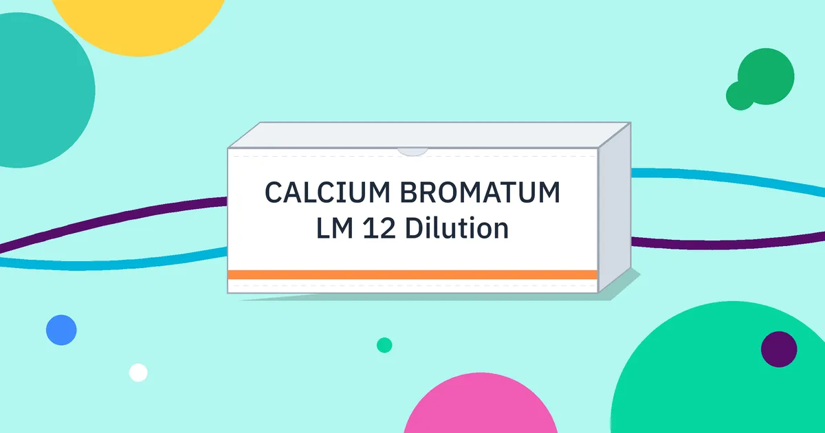 Symbolbild: Packung mit der Aufschrift CALCIUM BROMATUM LM 12 Dilution (PZN 13407878) – Verfügbarkeit und Bezug in Apotheken in Frankfurt am Main