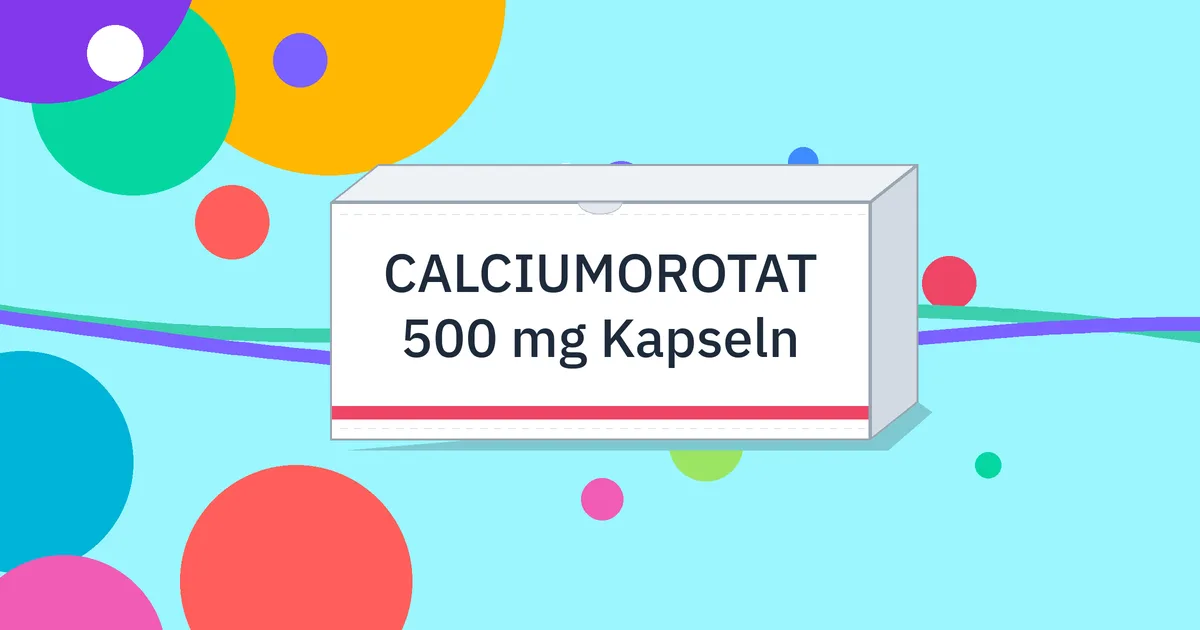 Symbolbild: Packung mit der Aufschrift CALCIUMOROTAT 500 mg Kapseln (PZN 03527966) – Verfügbarkeit und Bezug in Apotheken in Frankfurt am Main
