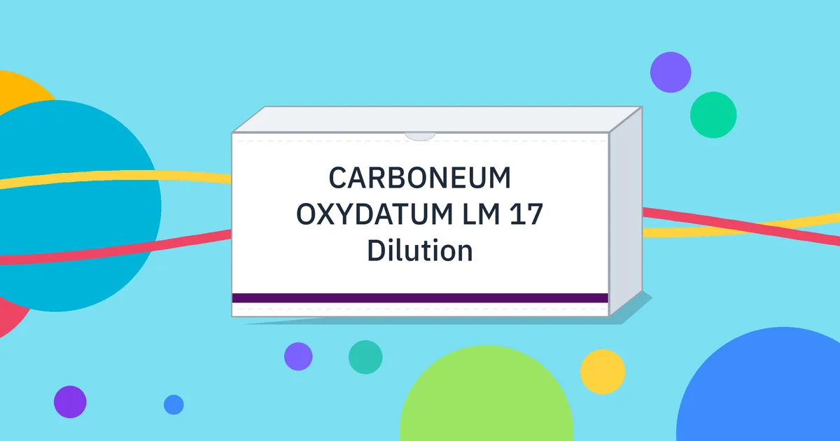 Symbolbild: Packung mit der Aufschrift CARBONEUM OXYDATUM LM 17 Dilution (PZN 13428745) – Verfügbarkeit und Bezug in Apotheken in Frankfurt am Main