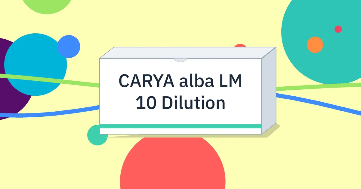 Symbolbild: Packung mit der Aufschrift CARYA alba LM 10 Dilution (PZN 13431463) – Verfügbarkeit und Bezug in Apotheken in Frankfurt am Main