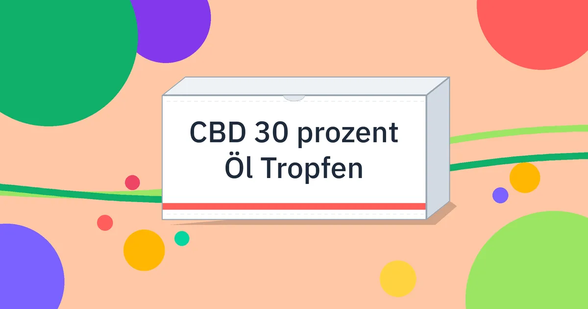 Symbolbild: Packung mit der Aufschrift CBD 30 prozent Öl Tropfen (PZN 17931493) – Verfügbarkeit und Bezug in Apotheken in Frankfurt am Main