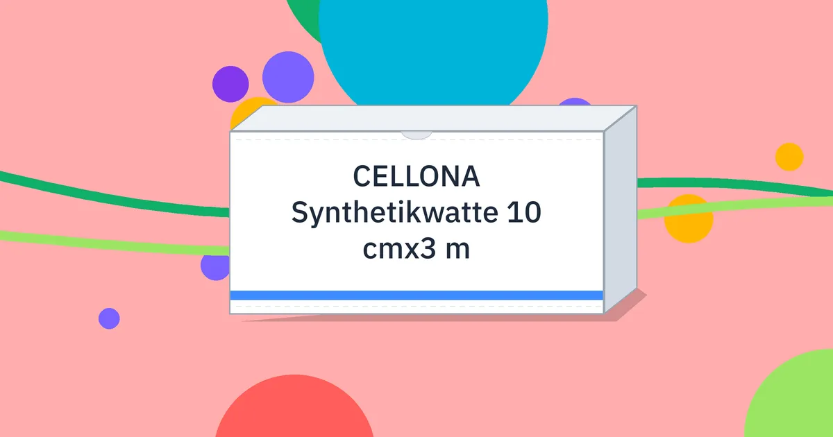 Symbolbild: Packung mit der Aufschrift CELLONA Synthetikwatte 10 cmx3 m (PZN 19699238) – Verfügbarkeit und Bezug in Apotheken in Frankfurt am Main