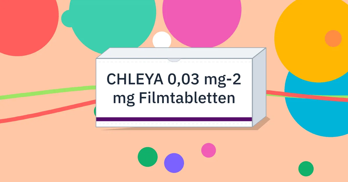 Symbolbild: Packung mit der Aufschrift CHLEYA 0,03 mg-2 mg Filmtabletten (PZN 19229892) – Verfügbarkeit und Bezug in Apotheken in Frankfurt am Main