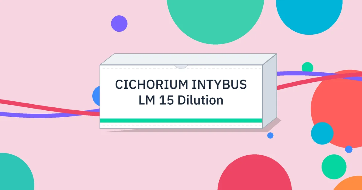 Symbolbild: Packung mit der Aufschrift CICHORIUM INTYBUS LM 15 Dilution (PZN 13446022) – Verfügbarkeit und Bezug in Apotheken in Frankfurt am Main
