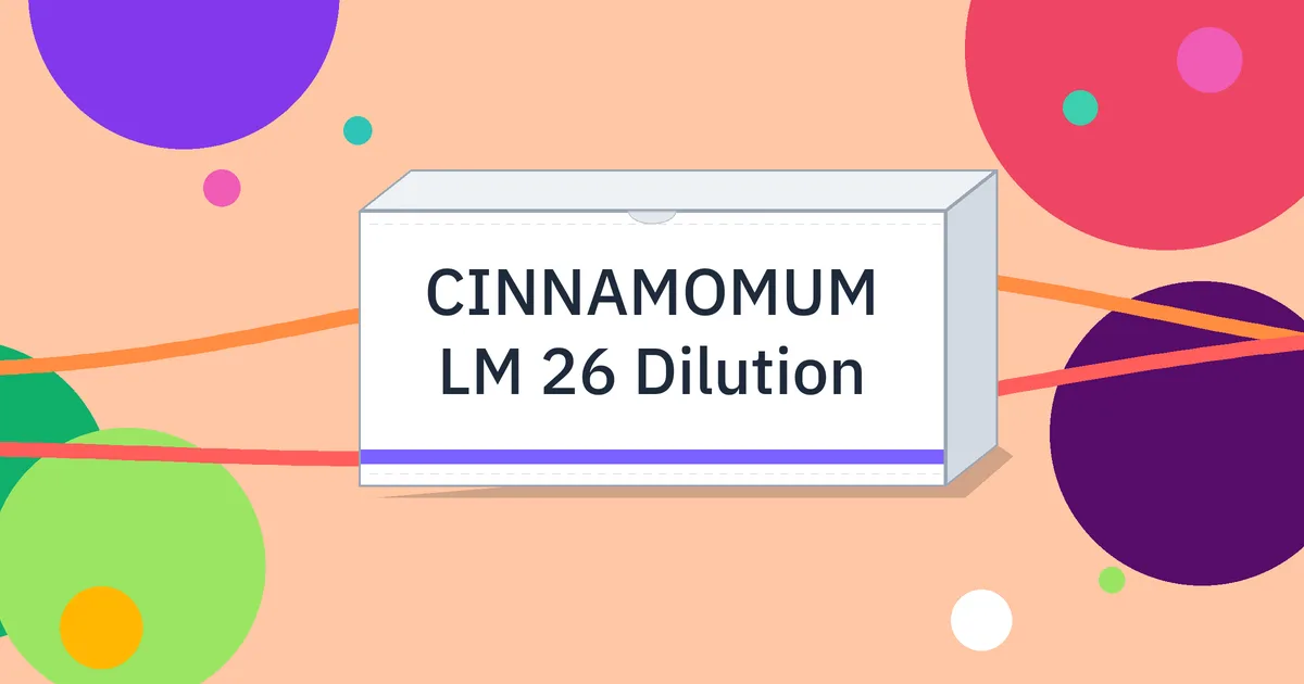 Symbolbild: Packung mit der Aufschrift CINNAMOMUM LM 26 Dilution (PZN 12821009) – Verfügbarkeit und Bezug in Apotheken in Frankfurt am Main