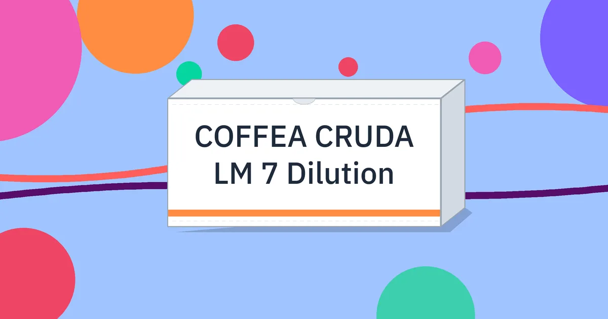 Symbolbild: Packung mit der Aufschrift COFFEA CRUDA LM 7 Dilution (PZN 12830818) – Verfügbarkeit und Bezug in Apotheken in Frankfurt am Main