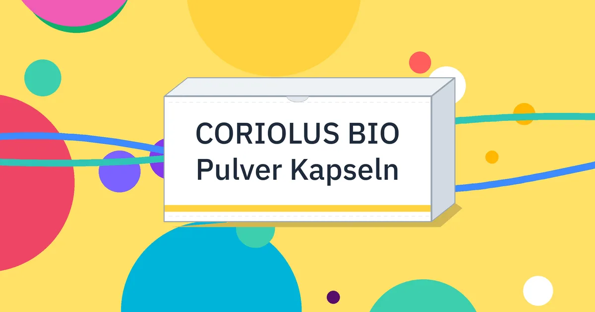 Symbolbild: Packung mit der Aufschrift CORIOLUS BIO Pulver Kapseln (PZN 01325276) – Verfügbarkeit und Bezug in Apotheken in Frankfurt am Main