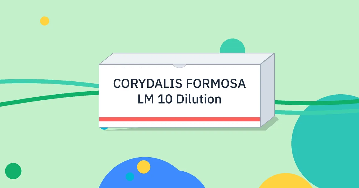 Symbolbild: Packung mit der Aufschrift CORYDALIS FORMOSA LM 10 Dilution (PZN 13453967) – Verfügbarkeit und Bezug in Apotheken in Frankfurt am Main