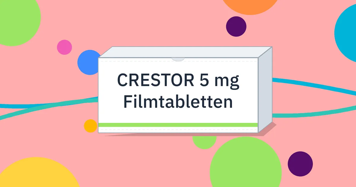Symbolbild: Packung mit der Aufschrift CRESTOR 5 mg Filmtabletten (PZN 12509909) – Verfügbarkeit und Bezug in Apotheken in Frankfurt am Main