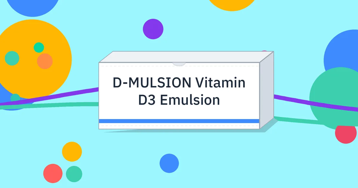 Symbolbild: Packung mit der Aufschrift D-MULSION Vitamin D3 Emulsion (PZN 16827279) – Verfügbarkeit und Bezug in Apotheken in Frankfurt am Main