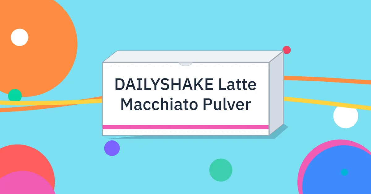 Symbolbild: Packung mit der Aufschrift DAILYSHAKE Latte Macchiato Pulver (PZN 12899201) – Verfügbarkeit und Bezug in Apotheken in Frankfurt am Main