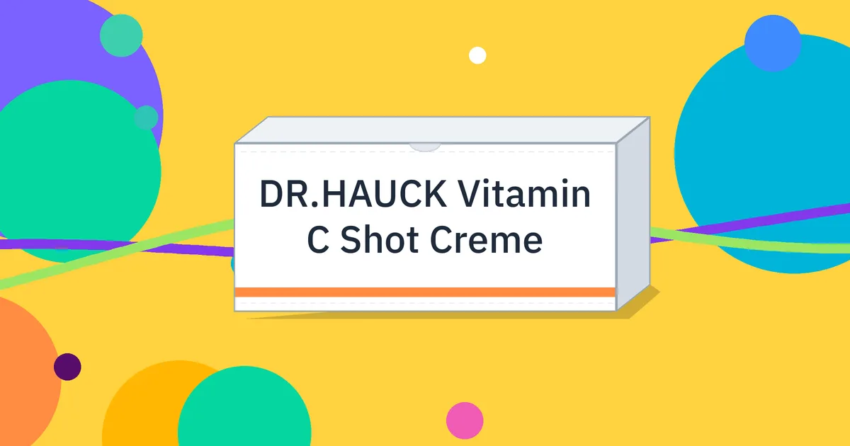 Symbolbild: Packung mit der Aufschrift DR.HAUCK Vitamin C Shot Creme (PZN 18613772) – Verfügbarkeit und Bezug in Apotheken in Frankfurt am Main
