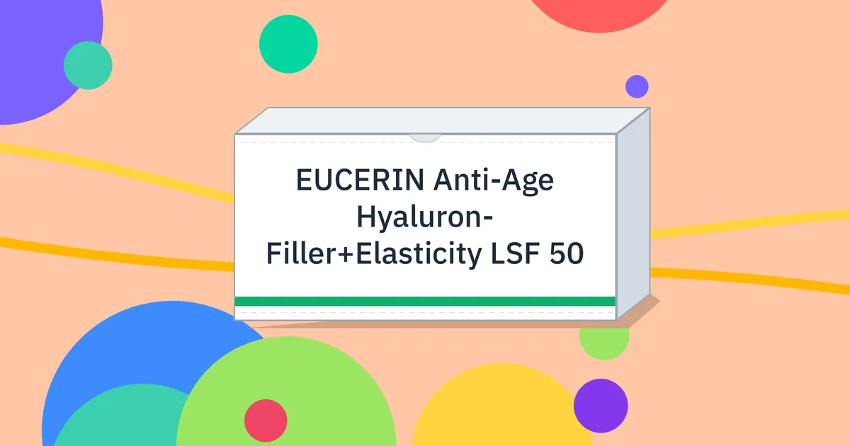 Symbolbild: Packung mit der Aufschrift EUCERIN Anti-Age Hyaluron-Filler+Elasticity LSF 50 (PZN 20318135) – Verfügbarkeit und Bezug in Apotheken in Frankfurt am Main