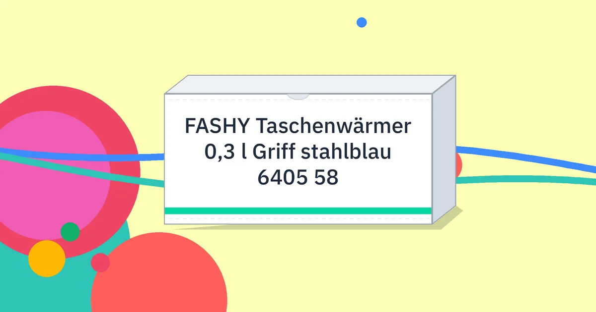 Symbolbild: Packung mit der Aufschrift FASHY Taschenwärmer 0,3 l Griff stahlblau 6405 58 (PZN 19136788) – Verfügbarkeit und Bezug in Apotheken in Frankfurt am Main