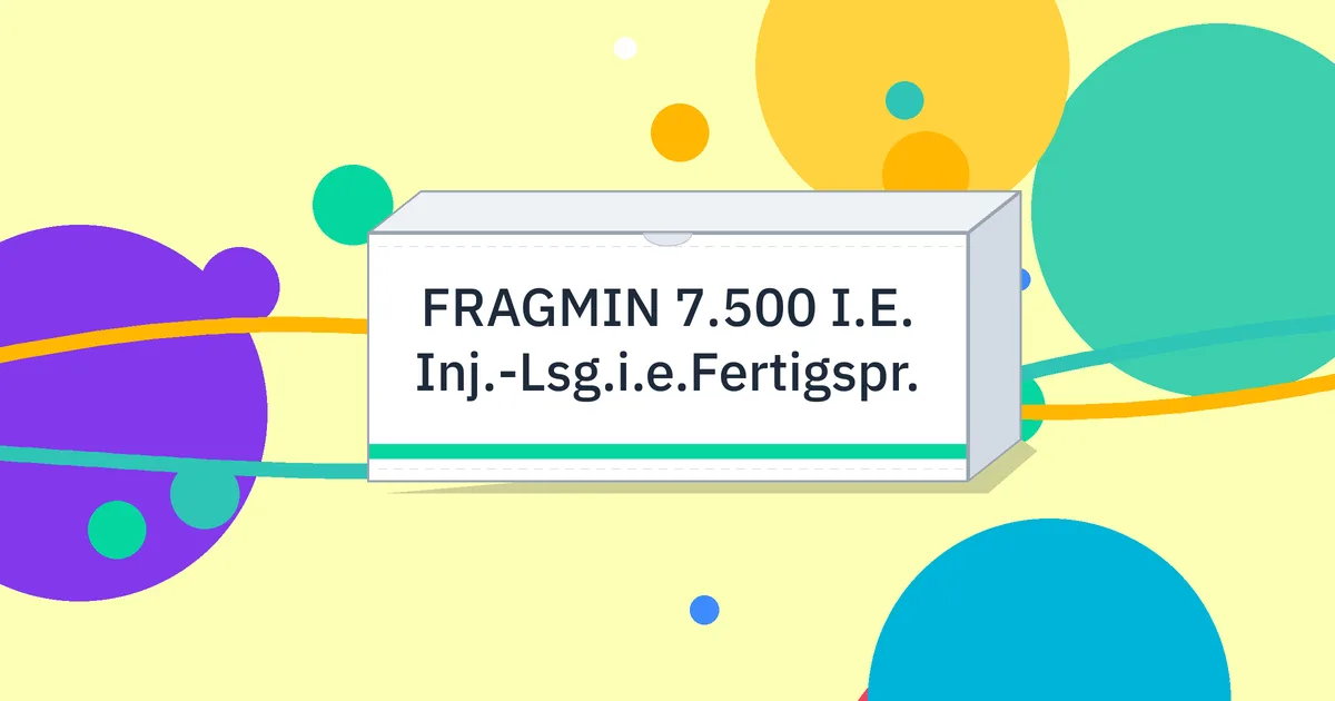 Symbolbild: Packung mit der Aufschrift FRAGMIN 7.500 I.E. Inj.-Lsg.i.e.Fertigspr. (PZN 11367637) – Verfügbarkeit und Bezug in Apotheken in Frankfurt am Main