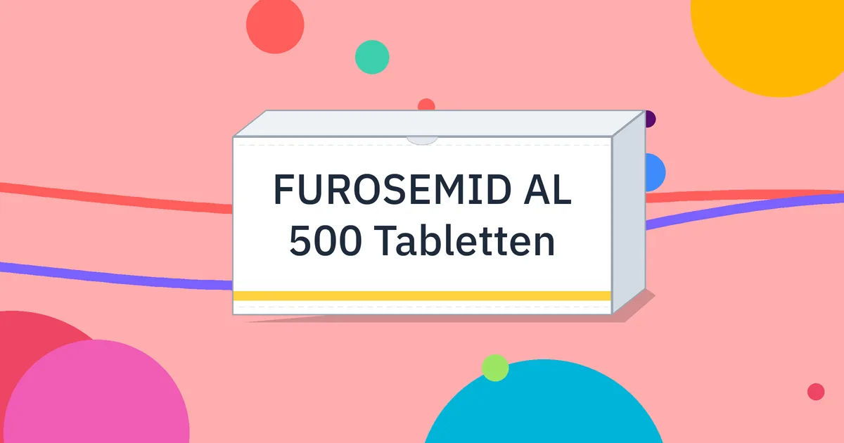 Symbolbild: Packung mit der Aufschrift FUROSEMID AL 500 Tabletten (PZN 00364162) – Verfügbarkeit und Bezug in Apotheken in Frankfurt am Main