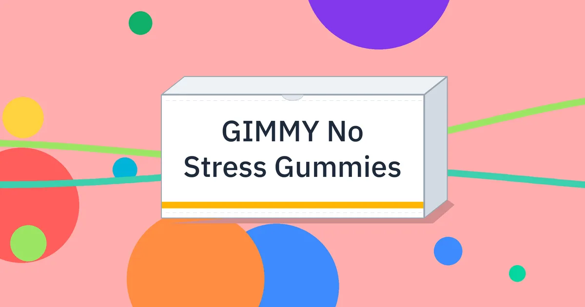 Symbolbild: Packung mit der Aufschrift GIMMY No Stress Gummies (PZN 20127665) – Verfügbarkeit und Bezug in Apotheken in Frankfurt am Main