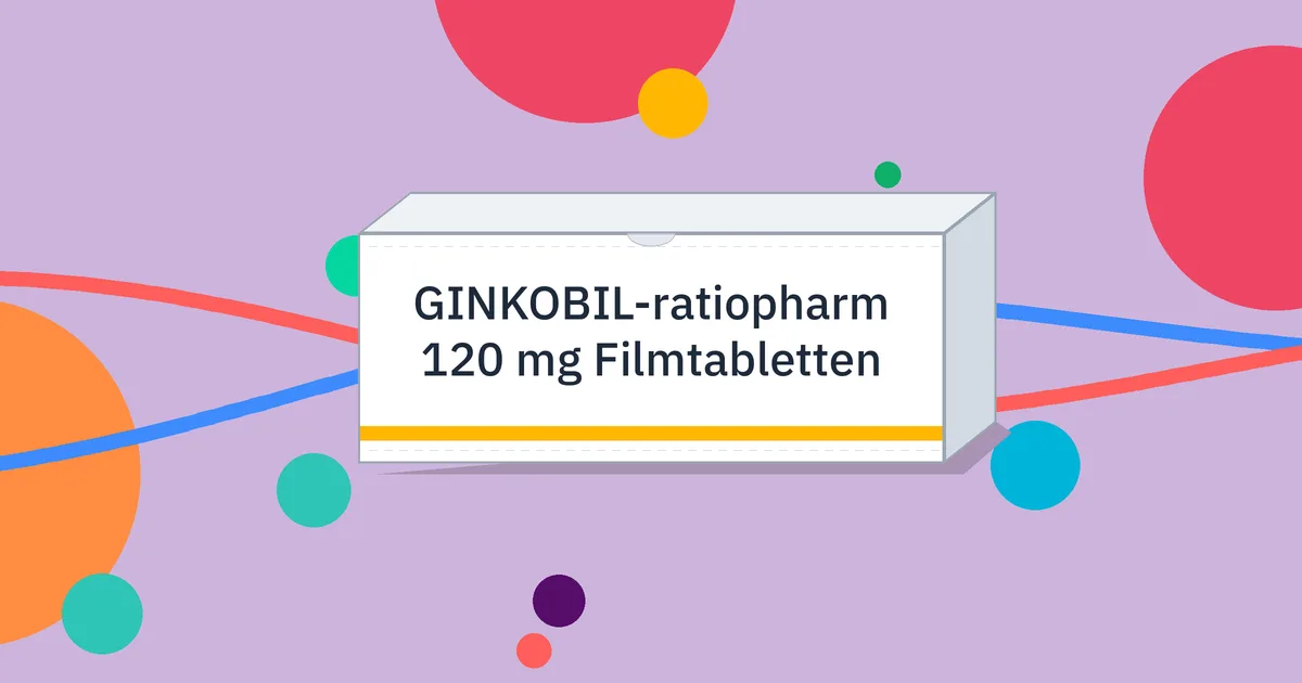 Symbolbild: Packung mit der Aufschrift GINKOBIL-ratiopharm 120 mg Filmtabletten (PZN 17507157) – Verfügbarkeit und Bezug in Apotheken in Frankfurt am Main