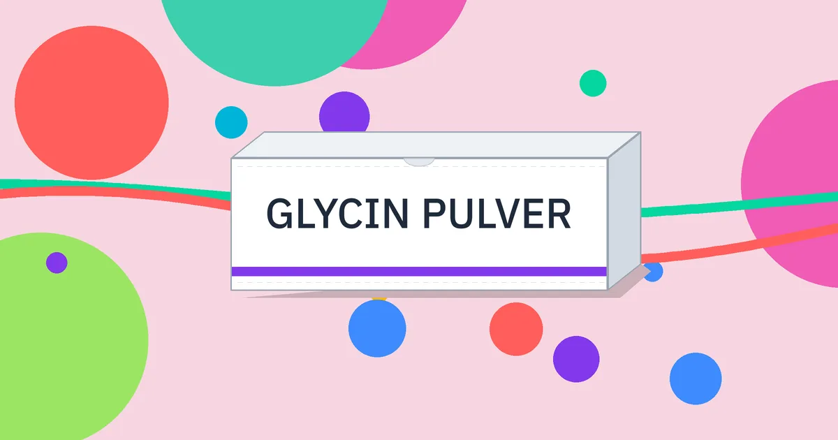 Symbolbild: Packung mit der Aufschrift GLYCIN PULVER (PZN 17611883) – Verfügbarkeit und Bezug in Apotheken in Frankfurt am Main