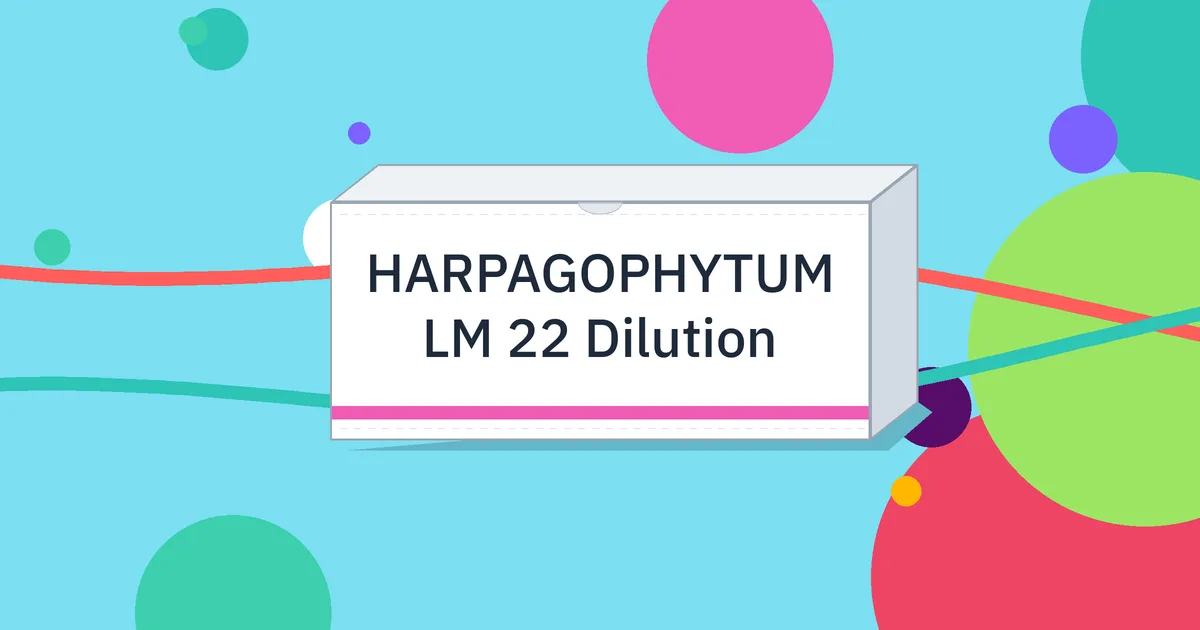 Symbolbild: Packung mit der Aufschrift HARPAGOPHYTUM LM 22 Dilution (PZN 13550819) – Verfügbarkeit und Bezug in Apotheken in Frankfurt am Main