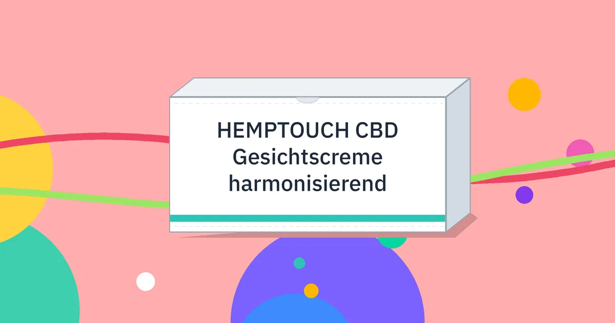 Symbolbild: Packung mit der Aufschrift HEMPTOUCH CBD Gesichtscreme harmonisierend (PZN 17560281) – Verfügbarkeit und Bezug in Apotheken in Frankfurt am Main