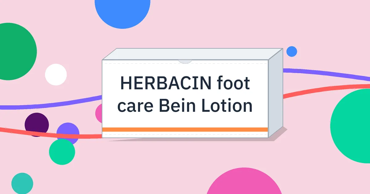 Symbolbild: Packung mit der Aufschrift HERBACIN foot care Bein Lotion (PZN 10527872) – Verfügbarkeit und Bezug in Apotheken in Frankfurt am Main