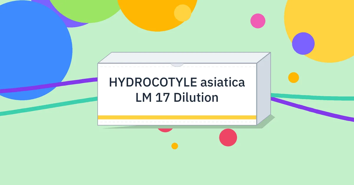 Symbolbild: Packung mit der Aufschrift HYDROCOTYLE asiatica LM 17 Dilution (PZN 13556851) – Verfügbarkeit und Bezug in Apotheken in Frankfurt am Main