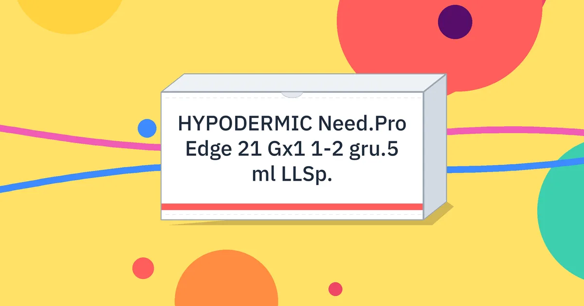 Symbolbild: Packung mit der Aufschrift HYPODERMIC Need.Pro Edge 21 Gx1 1-2 gru.5 ml LLSp. (PZN 00904983) – Verfügbarkeit und Bezug in Apotheken in Frankfurt am Main