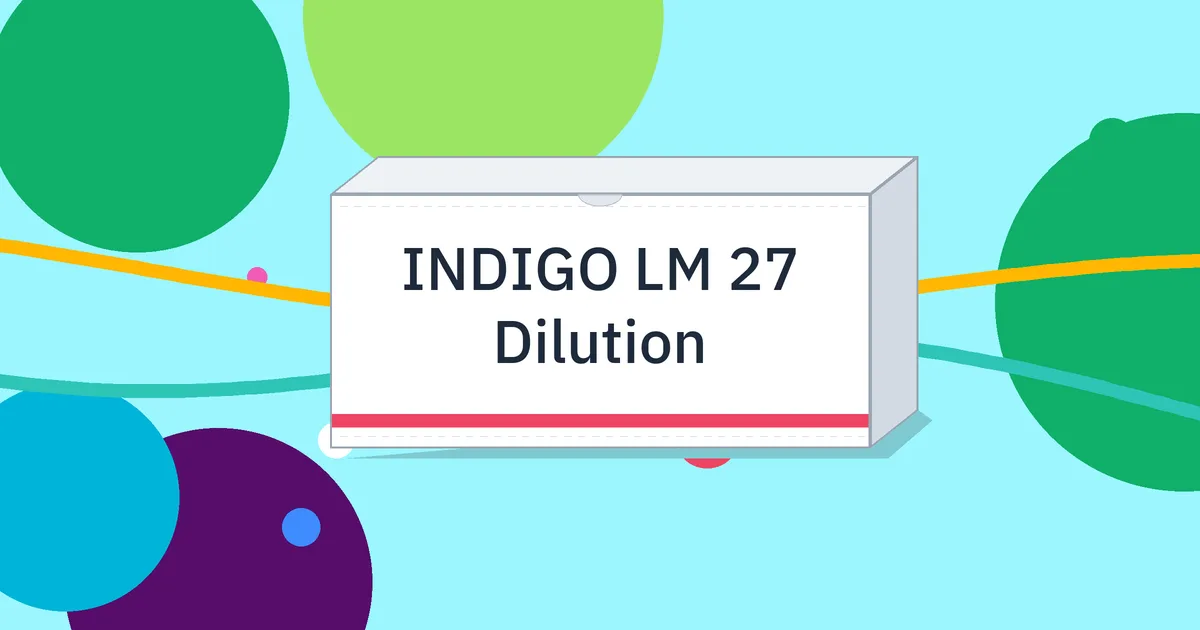 Symbolbild: Packung mit der Aufschrift INDIGO LM 27 Dilution (PZN 13559714) – Verfügbarkeit und Bezug in Apotheken in Frankfurt am Main