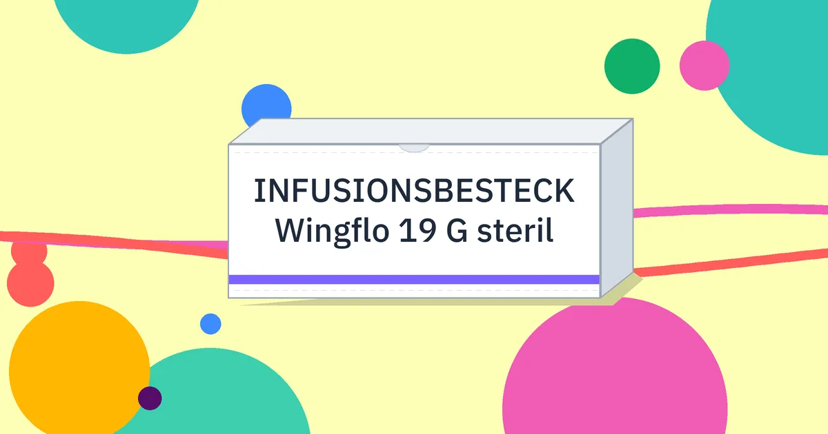Symbolbild: Packung mit der Aufschrift INFUSIONSBESTECK Wingflo 19 G steril (PZN 06868840) – Verfügbarkeit und Bezug in Apotheken in Frankfurt am Main